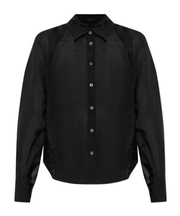 ALLSAINTS Long Sleeve Shirt With Pointed Collar