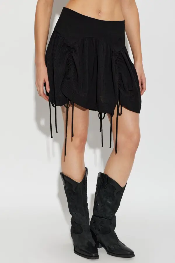 ALLSAINTS Tie-detailed Pleated Midi Skirt