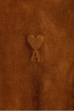 AMI Paris Suede Bomber Jacket