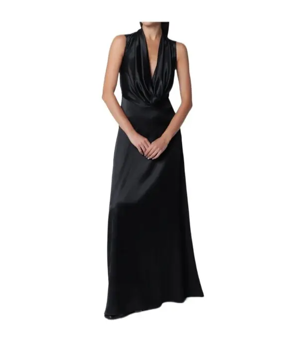 MAISON MARGIELA Draped Cowl Neck Maxi Dress