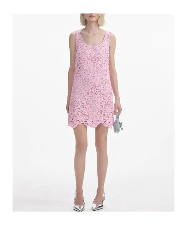 SELF-PORTRAIT Floral Lace Mini Dress