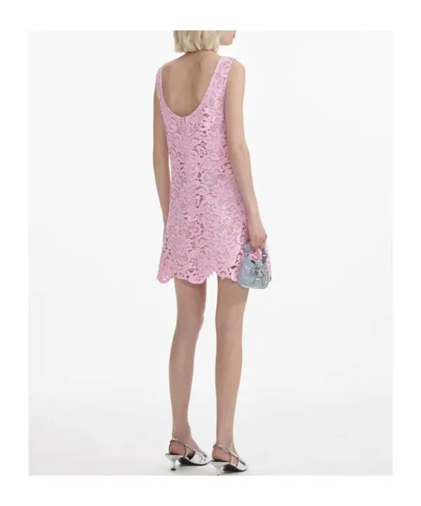 SELF-PORTRAIT Floral Lace Mini Dress
