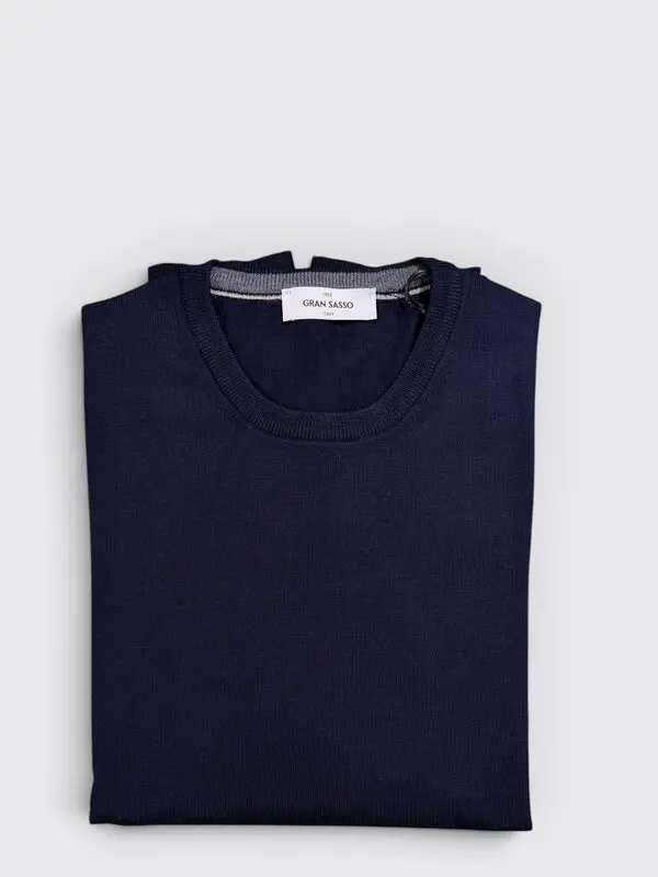 GRAN SASSO Long Sleeved Crewneck Knitted Jumper
