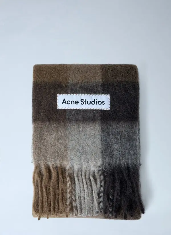 Acne Studios Fringed Wool Scarf