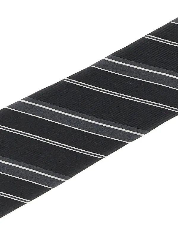 TOM FORD Diagonal Striped Neck Tie - Black