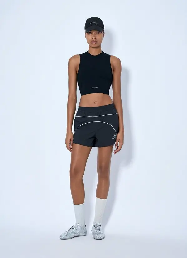 Balenciaga Sleeveless Technical Knit Bra Tank Top