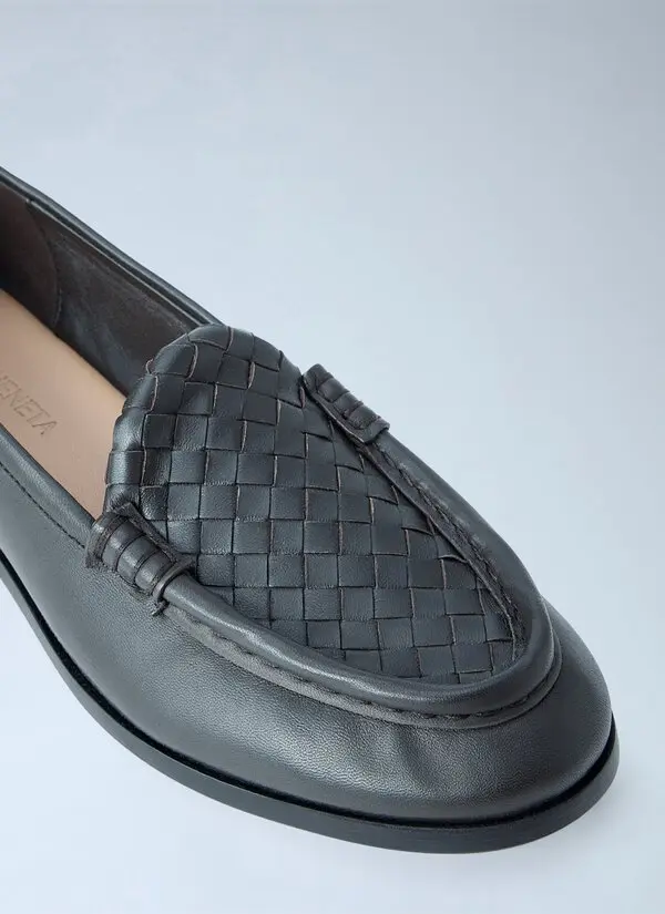 Bottega Veneta Woven Leather Penny Loafers