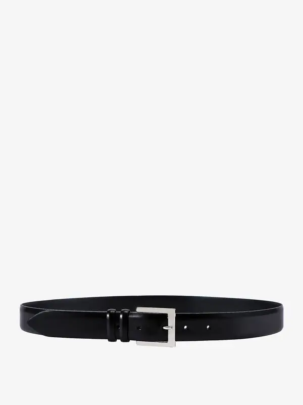 Orciani Shiny Leather Belt With Metal Buckle