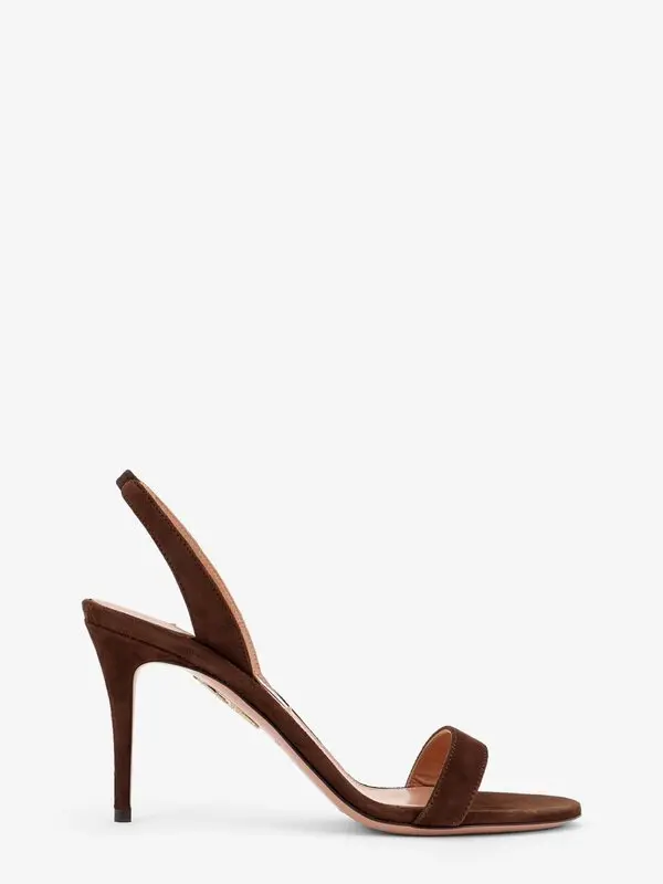 AQUAZZURA So Nude Suede Sandals