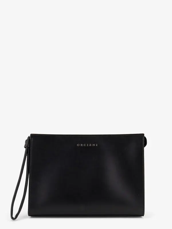 Orciani Leather Clutch Bag