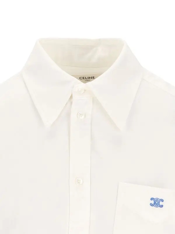 Celine White Cotton Shirt