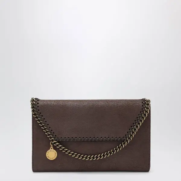 Stella McCartney Mahogany Falabella Chain Wallet