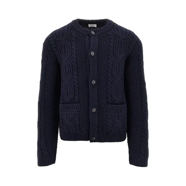 Saint Laurent Wool Knitted Cardigan - Blue