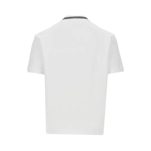 Versace Cotton Polo Hirt With Greca Motif