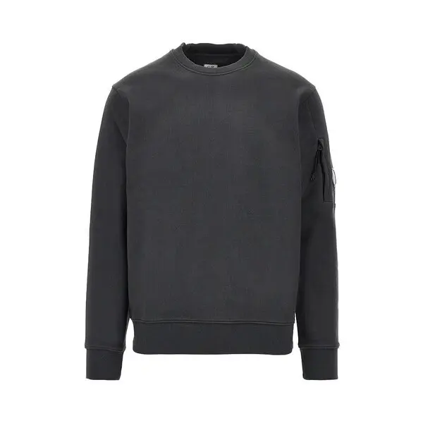 C.P. COMPANY Crewneck Cotton Sweatshirt With Nfc Lens