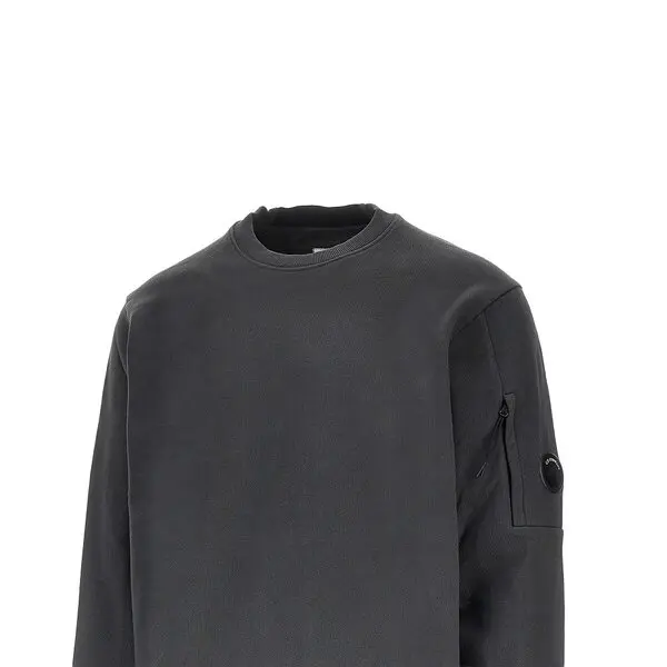 C.P. COMPANY Crewneck Cotton Sweatshirt With Nfc Lens