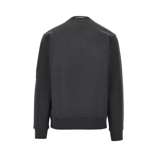 C.P. COMPANY Crewneck Cotton Sweatshirt With Nfc Lens