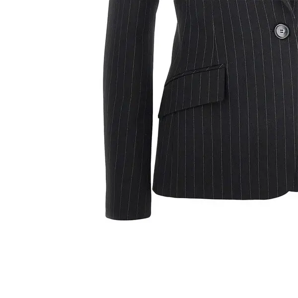 Andamane Bianca' Jacket With Pin-striped Motif