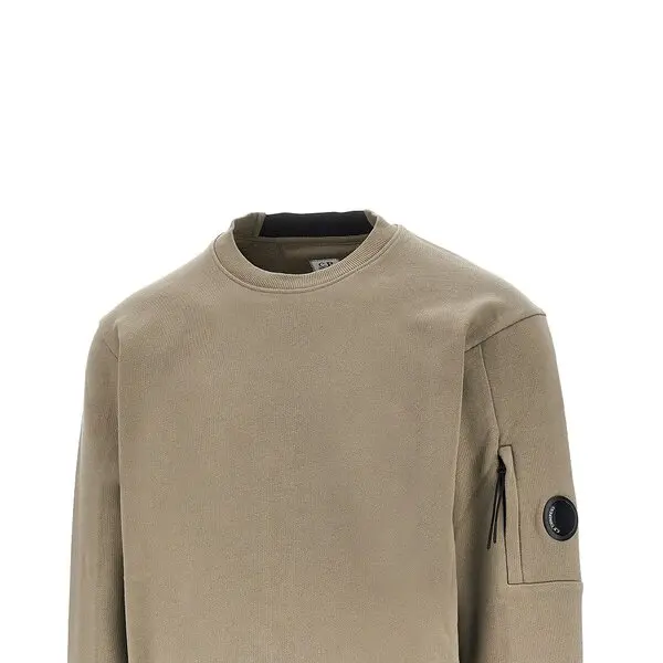 C.P. COMPANY Crewneck Cotton Sweatshirt With Nfc Lens An