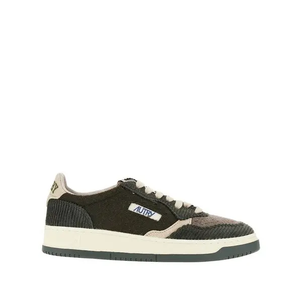 AUTRY Medalist Low Corduroy And Felt Sneakers