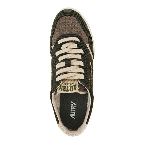 AUTRY Medalist Low Corduroy And Felt Sneakers