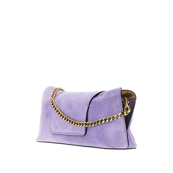 Versace Suede Leather 'vivian' Clutch
