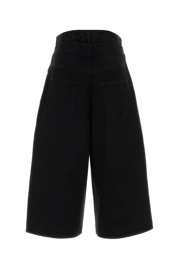 Attico Denim Bermuda Shorts