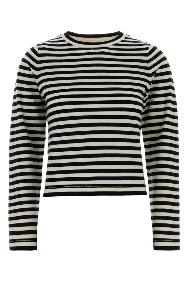 Extreme Cashmere Embroidered Cotton Blend N°451 Sweater - White