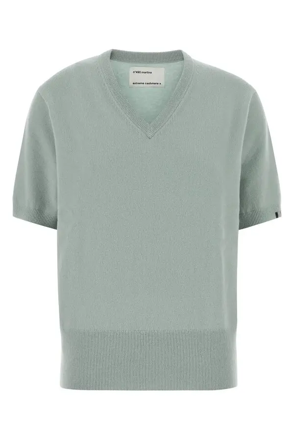 Extreme Cashmere Pastel Light Stretch Cashmere Blend N°490 Sweater - Blue
