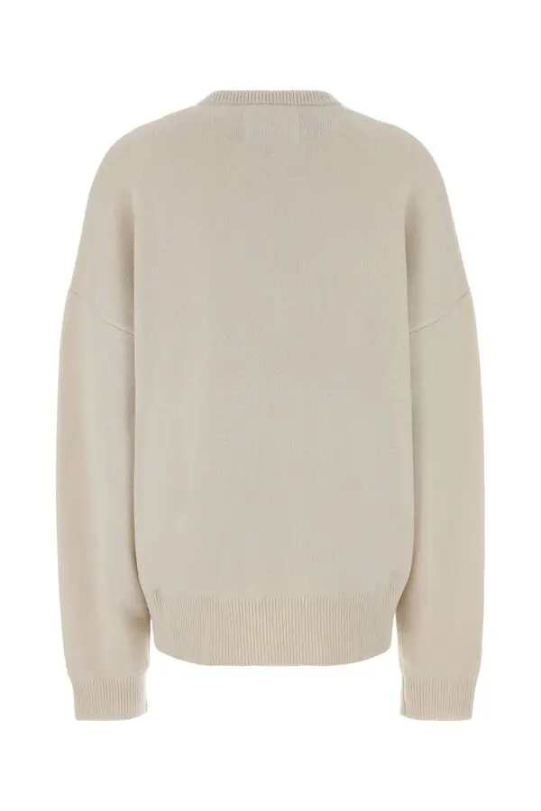 Extreme Cashmere Ivory Stretch Cashmere Blend N°496 Oversize Sweater