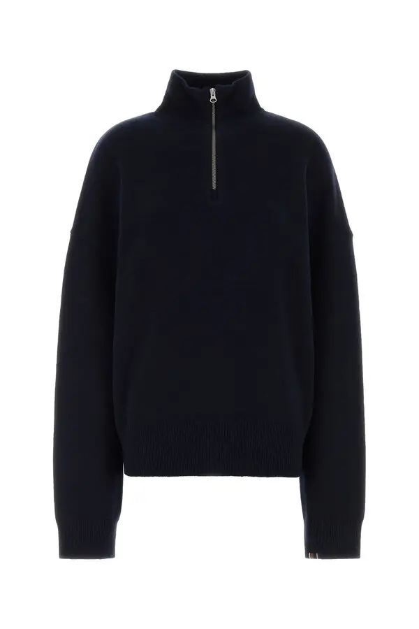 Extreme Cashmere Navy Cashmere Blend N°235 Sweater - Blue