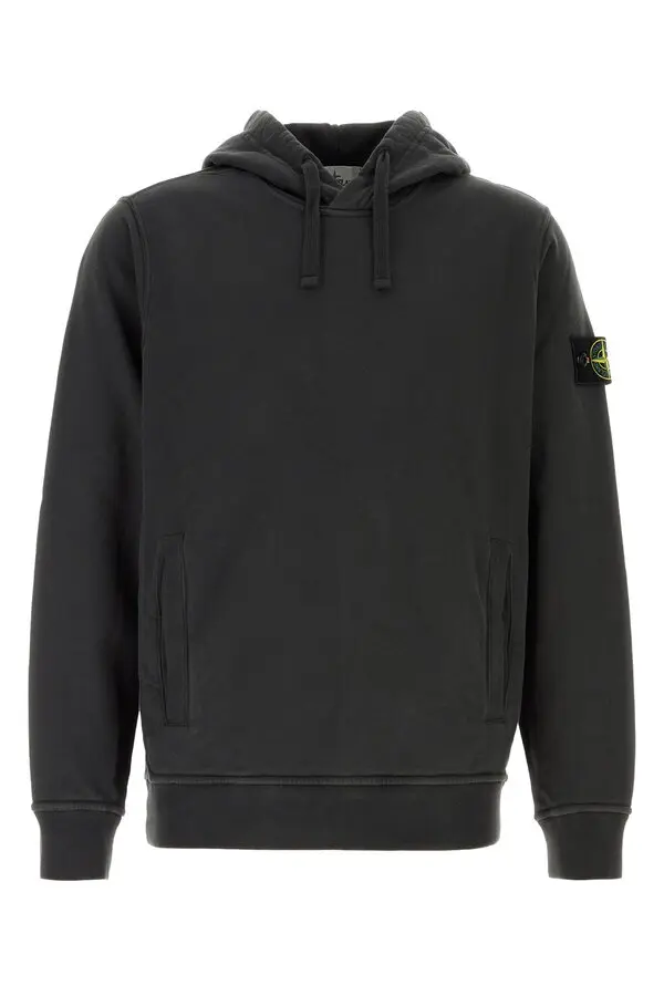Stone Island Charcoal Cotton Sweatshirt