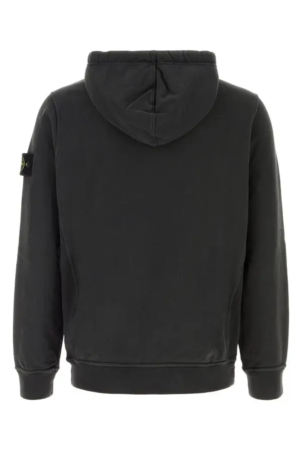 Stone Island Charcoal Cotton Sweatshirt