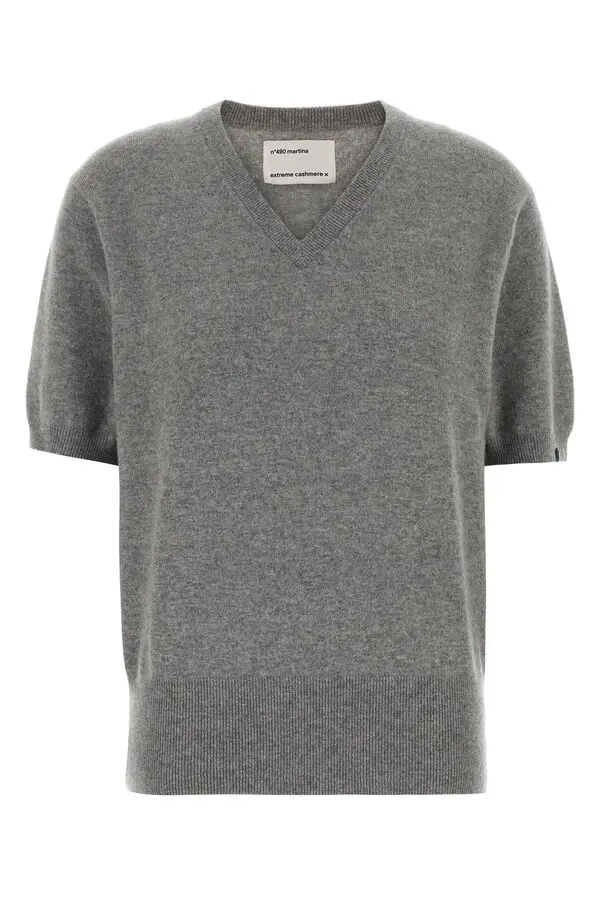 Extreme Cashmere Grey Stretch Cashmere Blend N°490 Sweater - Blue
