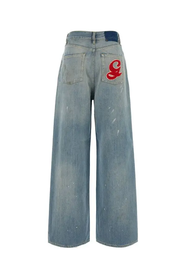 GOLDEN GOOSE Boyfriend Jeans With G Patch And Star Embellishments