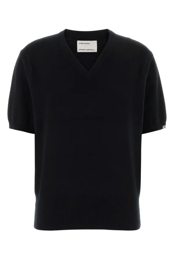 Extreme Cashmere Stretch Cashmere Blend N°490 Sweater - Black