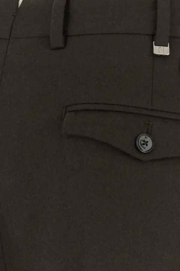 PT TORINO Dark Stretch Wool Blend Pant