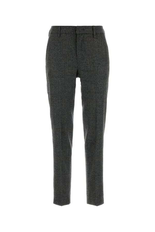 PT TORINO Embroidered Stretch Wool Blend Pant