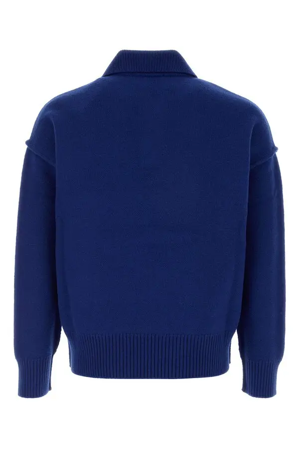 AMI Paris Electric Wool Polo Shirt
