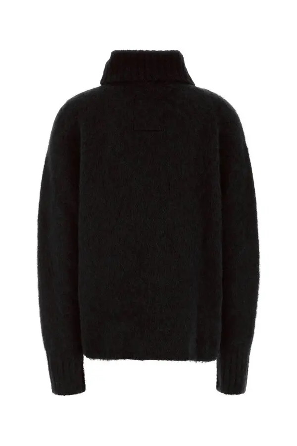 UMA WANG Stretch Alpaca Blend Sweater - Black