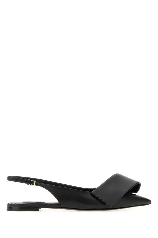 Givenchy Leather Twisted Ribbon Ballerinas