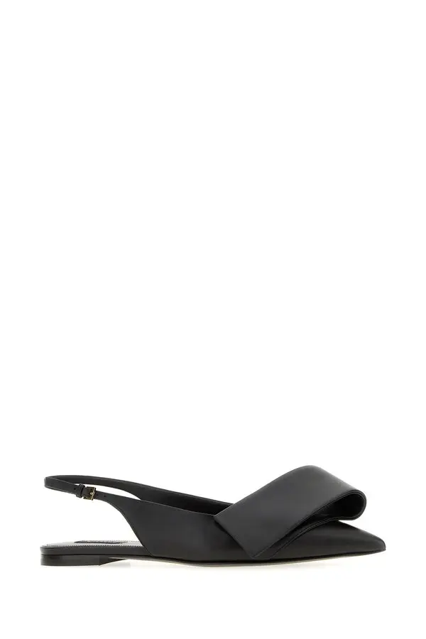 Givenchy Leather Twisted Ribbon Ballerinas