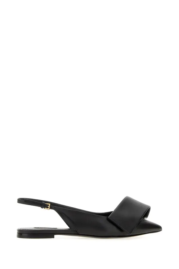 Givenchy Leather Twisted Ribbon Ballerinas
