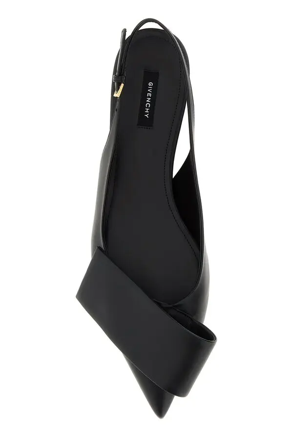 Givenchy Leather Twisted Ribbon Ballerinas