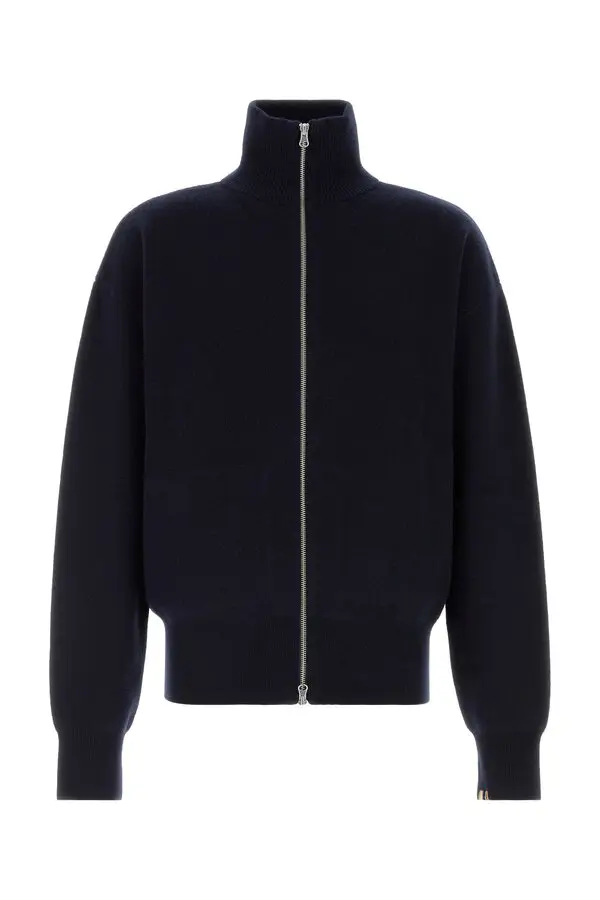 Extreme Cashmere Cardigan With High Neck
