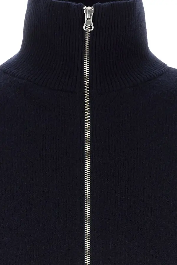 Extreme Cashmere Cardigan With High Neck