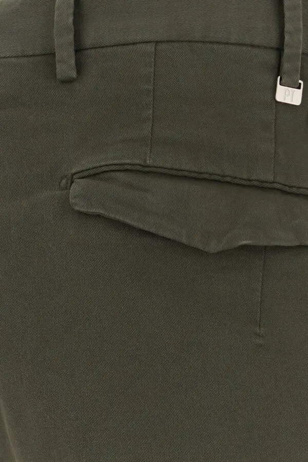 PT TORINO Olive Stretch Cotton Pant
