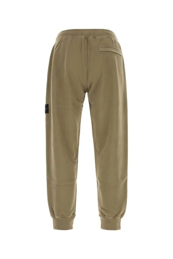 Stone Island Army Cotton Joggers