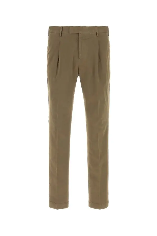 PT TORINO Cappuccino Stretch Cotton Pant - Light Brown