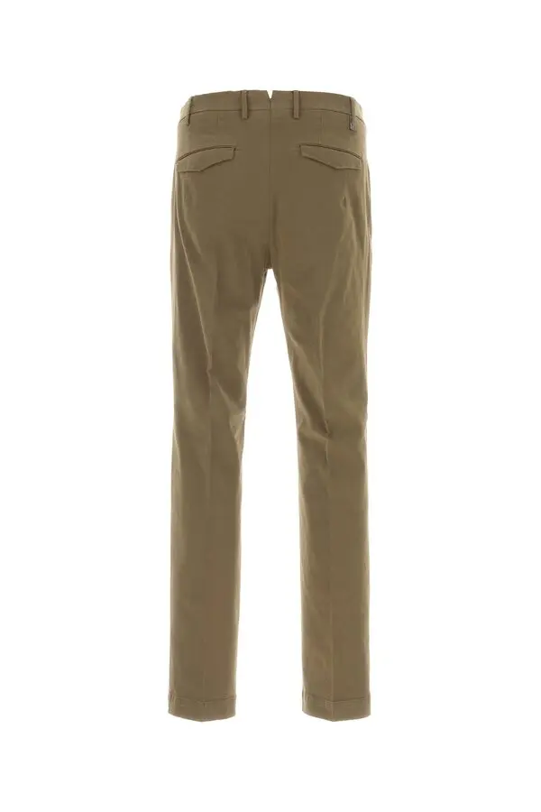 PT TORINO Cappuccino Stretch Cotton Pant - Light Brown
